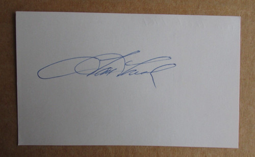 TOM TRESH SIGNED AUTOGRAPH 3X5 INDEX CARD MLB 1962 WS CHAMPION YANKEES ...