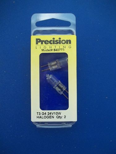 TWO 2 Packs of G-4 Bi-Pin Halogen Replacement Light Bulbs by Precision ...
