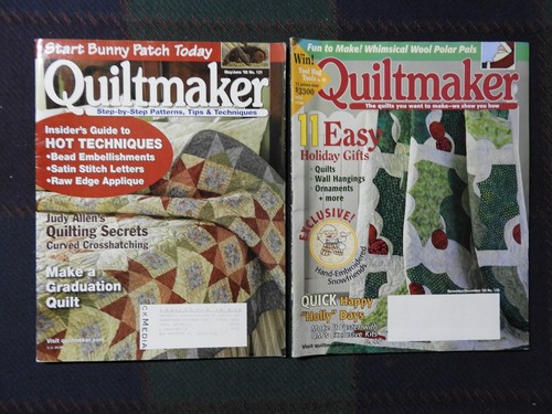 Lot of TWO - Quiltmaker Magazines - May June 2008 - Nov Dec 2009 - VG ...