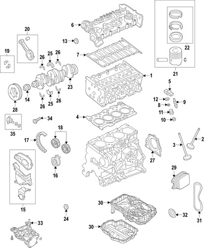 Volkswagen of America 04E105209A - Engine Timing Crankshaft Gear for ...