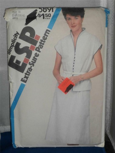 Simplicity Sewing Pattern 5891 Woman's Dress 10 | eBay