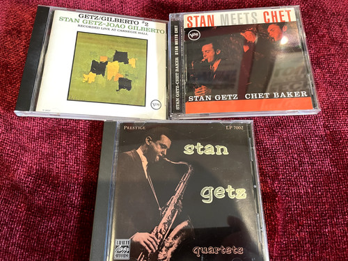 3 Stan Getz CDs - Quartets, Getz/Joao Gilberto #2, Stan Meets Chet ...
