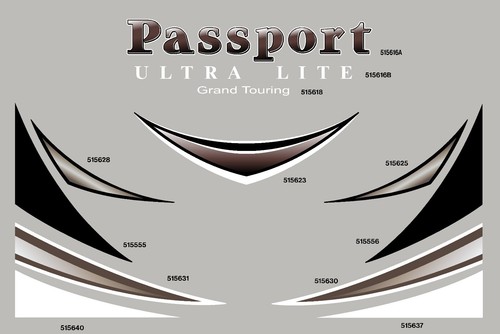 2019 Keystone Passport Ultra Lite Travel Trailer - Front Cap RV Decals ...