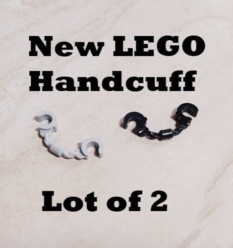 New LEGO Handcuffs Black Gray Lot of 2 Old western Sheriff Police ...