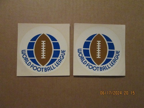 WFL World Football League Vintage Defunct Lot of 2 League Logo Water ...