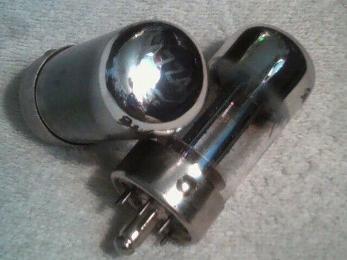 Vacuum Tube lot of 2ea 7Z4 test 92 on meter tstd amp radio amplifier ...