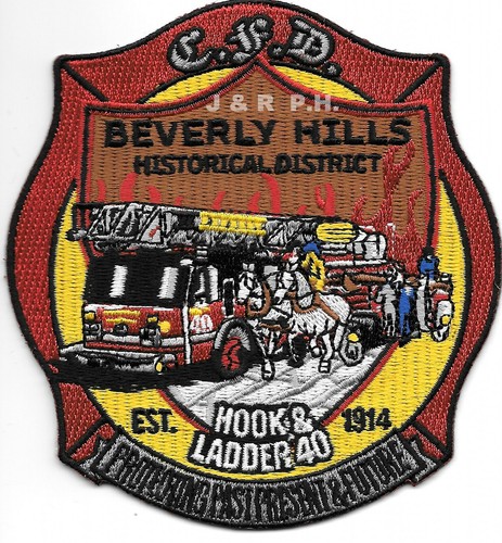 Chicago Hook & Ladder-40, Illinois "Beverly Hills" (4.25" x 4.5") fire ...