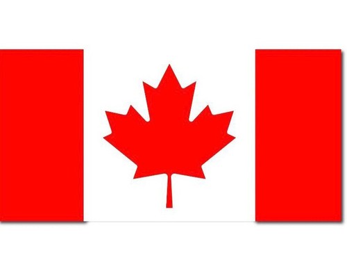 Canadian Flag Bumper Sticker Red White Decal Canada | eBay
