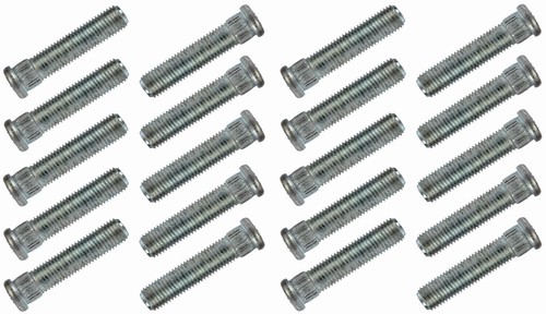 Set of 20 Wheel Studs Front and Rear For Buick Cadillac Chevy Hummer ...