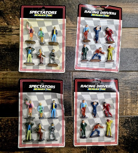 Scalextric 1/32 Figures Racing Drivers and Spectators C.784 And C.634 ...