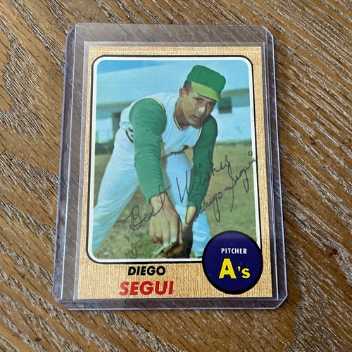 Autographed 1968 Topps DIEGO SEGUI . #D-1 | eBay