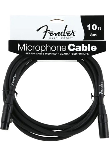 Genuine Fender 10' Performance Series Microphone Cable #0990820011 Ten ...