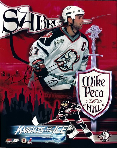 MICHAEL PECA SIGNED 8X10 PHOTO BUFFALO SABRES HOCKEY PIC AUTOGRAPH N ...