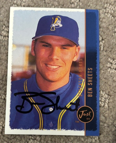 1999 Just Minors Ben Sheets signed autographed card #233 Milwaukee ...