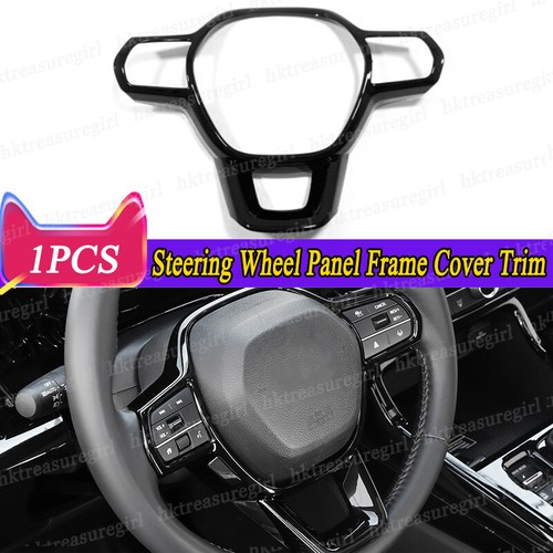 1 pcs Black Steering Wheel Panel Frame Cover Trim For Honda CRV CR-V ...