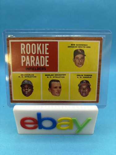 1962 Topps Rookie Parade Infielders #595 Sadowski / Charles / Coughtry ...