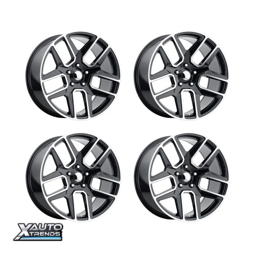 Performance Replicas PR192 Gloss Black Machined 20X9 5X139.7 19mm (Set ...
