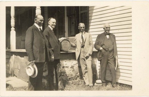 Photo Postcard of W. Rockefeller, Coolidge, Ford and Edison - Americana ...