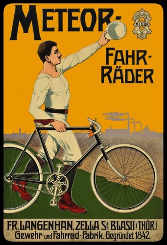 Top-Schilder, versch. Größen, METEOR-FAHRRÄDER, Thüringen, 1842, Rad ...