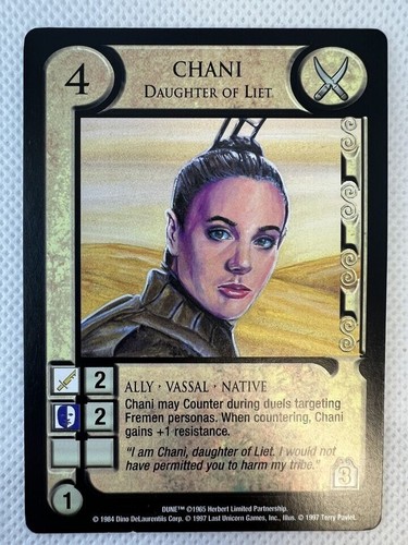 Dune CCG EYE OF THE STORM CHANI DAUGHTER OF LIET M/GEM MINT Tip Top ...