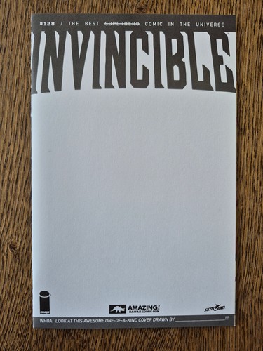 Invincible #128 Blank Cover Hawaii Comic Con Exclusive Low Print !! Image Comics | eBay
