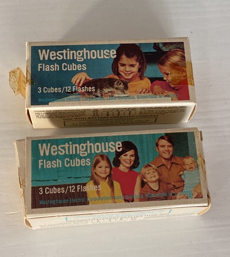 Vintage Westinghouse Flash Cubes 3-Pack 12 Flashes Lot of 2 New Unused ...