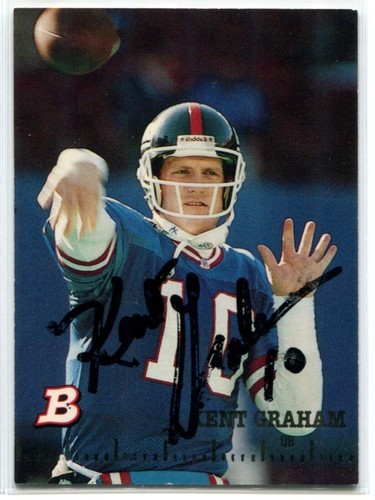 KENT GRAHAM 1994 Bowman Football Authentic AUTOGRAPH #333 | eBay