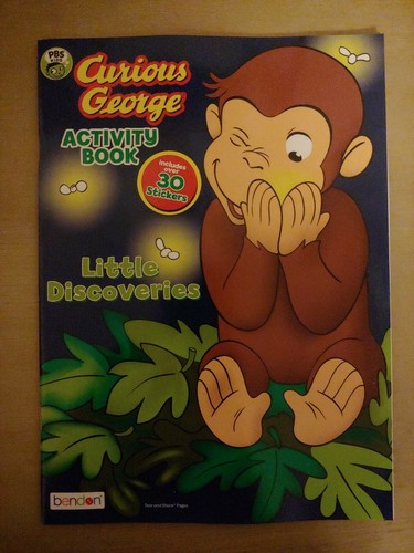 PBS Curious George Activity Book "Little Discoveries" Includes Over 30 ...