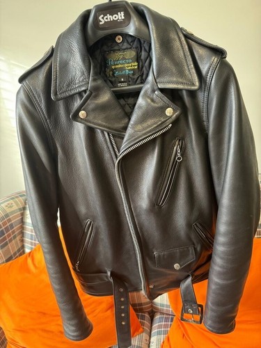 Schott NYC 519 Waxy Natural Cowhide 50's Perfecto® Motorcycle Leather ...