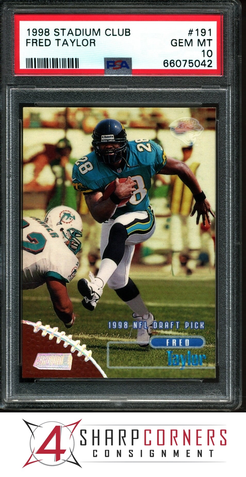 Fred Taylor 1998 Stadium Club #191 Base Price Guide - Sports Card Investor