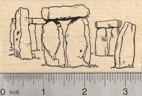 Stonehenge Rubber Stamp, Neolithic Bronze Age Monument in England ...