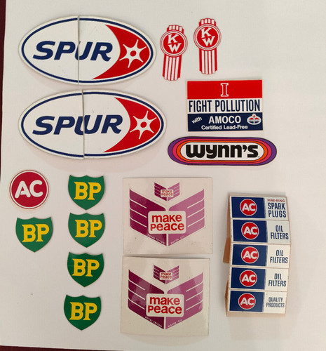 Lot of 18 Vintage Racing Auto Car Decal / Stickers - BP Wynn's Spur KW ...