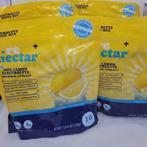 Core Nectar Zero Sugar Electrolyte Mix Lemon Flavor Hydration Pks 40 ...