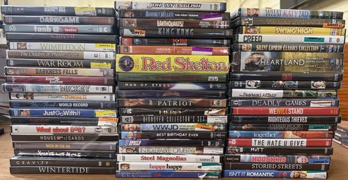 Lot of 60 - BRAND NEW DVDS - ACTUAL TITLES IN PICTURE | eBay