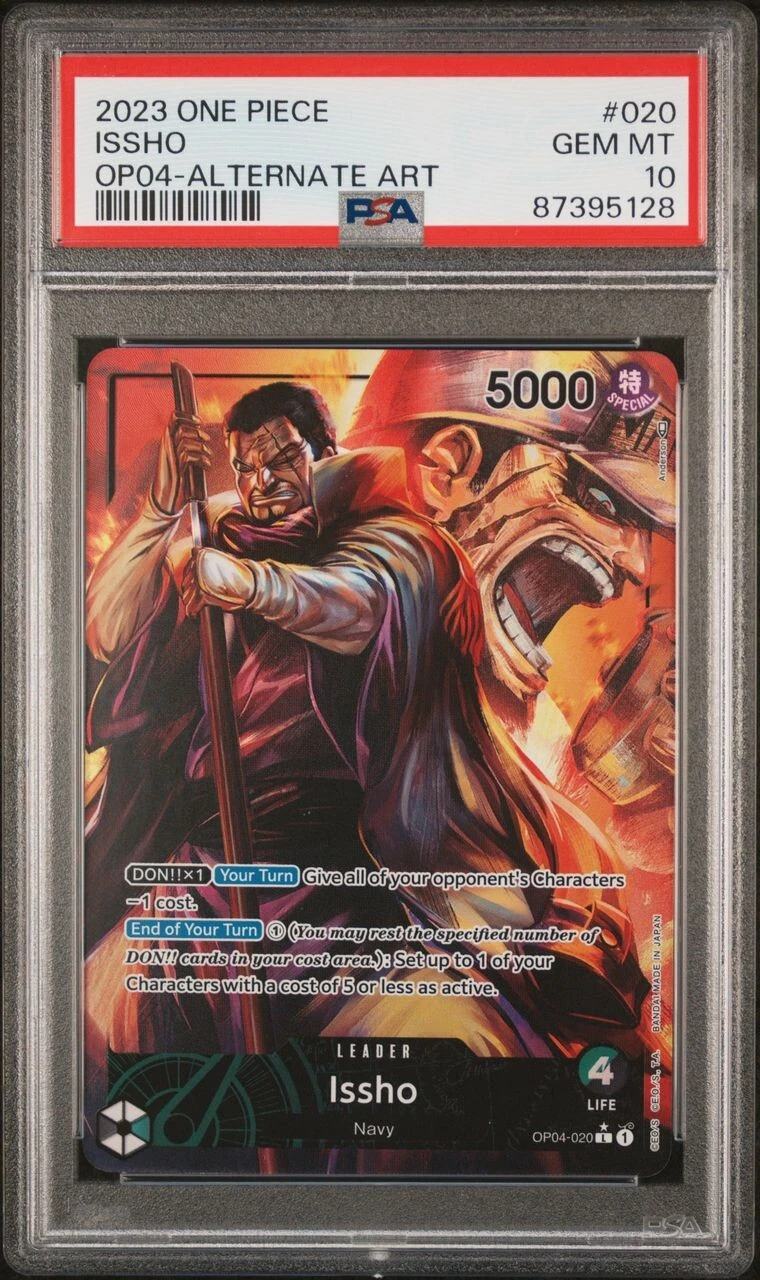 Issho 2023 Kingdoms of Intrigue #OP04-020 Leader (Alternate Art) PSA 10 ...