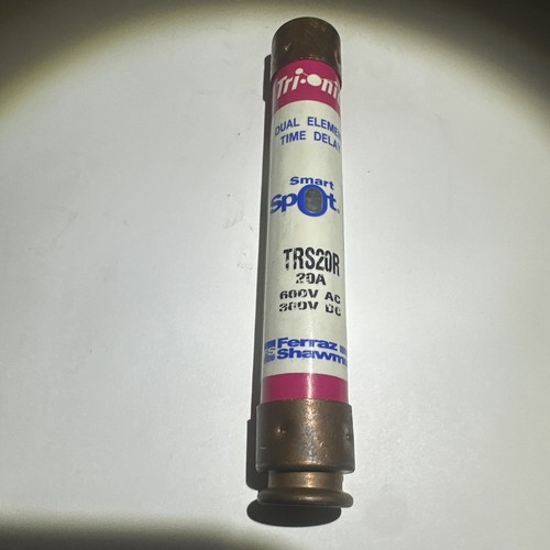 FERRAZ SHAWMUT TRI-ONIC TRS20R- 20AMP, 600V, SMART SPOT, RK5 FUSES ...