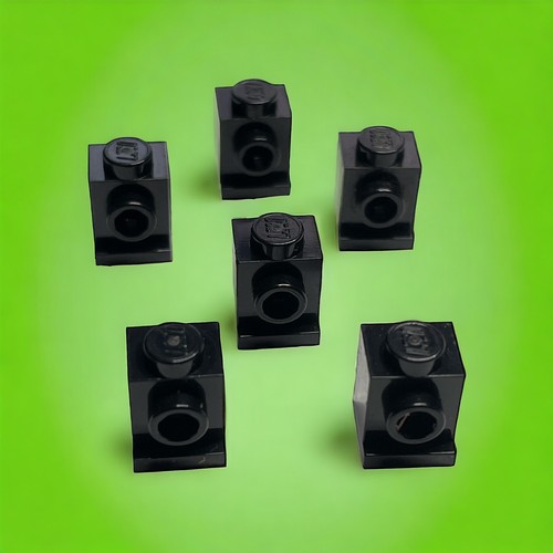 lot of 6 black Lego special 1X1 bricks-as pictured- combined shipping ...
