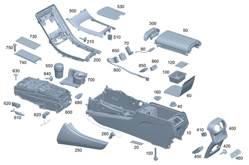 Genuine Mercedes-Benz Cover Trim 254-680-56-03 | eBay