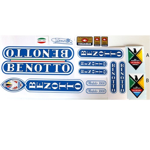 Benotto 1982 / 1983 s vintage decal set for Campagnolo Benotto Mexico option. | eBay