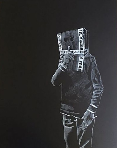 Gonefellow BOXHEAD Print EDITION of 100 2017 Castle Gallery like banksy ...