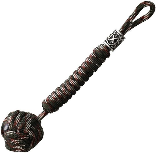 Coeburn Tool Monkey Fist Lanyard Camo Braided Paracord With Viking Bead ...