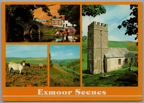 Exmoor Scenes Devon England Multiview Postcard | eBay