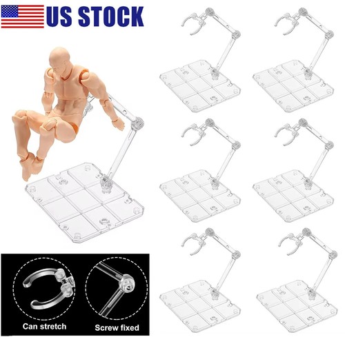 10 × Adjustable Action Figure Display Holder Base Doll Model Support ...