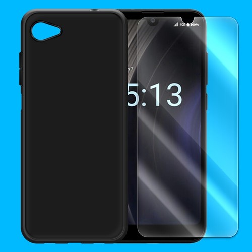 2in1 Anti-Scratch Screen Protector Soft Black Silicone Case for Orbic ...