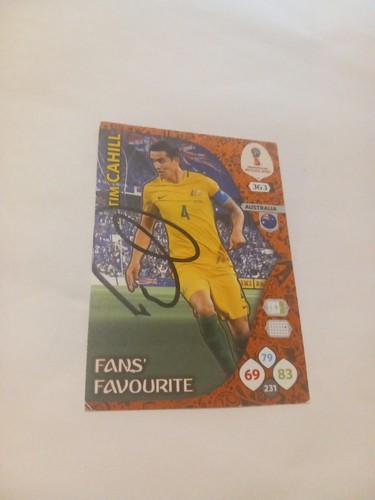 Trading Card signiert Tim Cahill Australien NEU | eBay