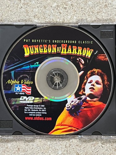 Dungeon of Harrow Pat Boyette's Underground Classic DVD Disc Only Used ...