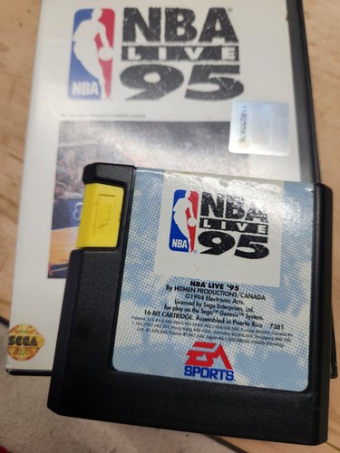 NBA Live 95. NEW BATTERY! TESTED!(Sega Genesis, 1994) SAVES! SEE MY ...