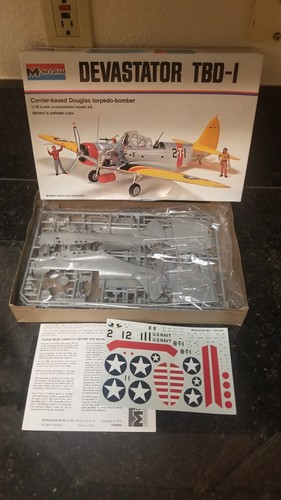 MONOGRAM DEVASTATOR TBD-1 1/48 SCALE PLANE MODEL KIT | eBay