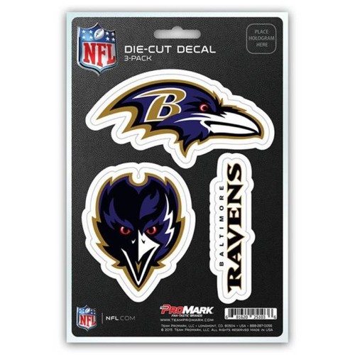 Baltimore Ravens Team Logo - Set Of 3 Sticker Sheet | eBay