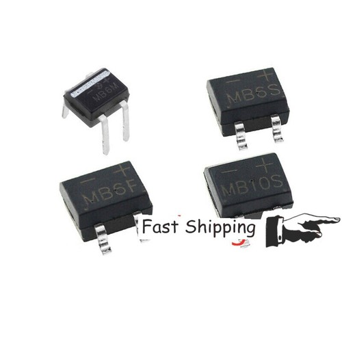 100pcs MB6S MB6F MB10S MB10F MB6M MB10M SMD DIP Rectifier Bridge ...